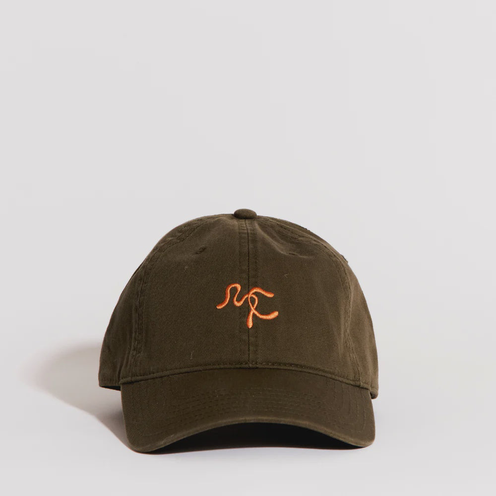 Embroidered Cap Olive – plainjanes