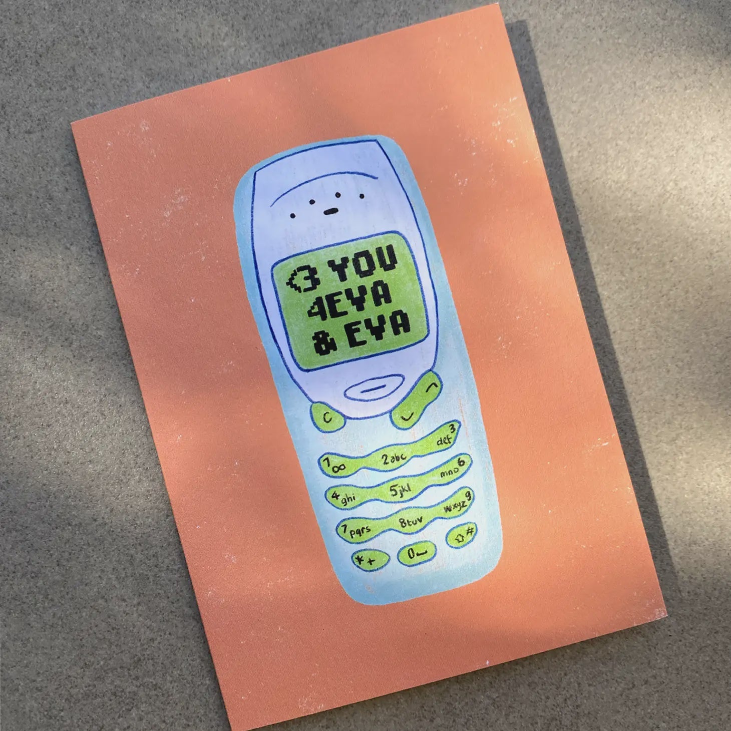 00s Phone Love You Card – plainjanes