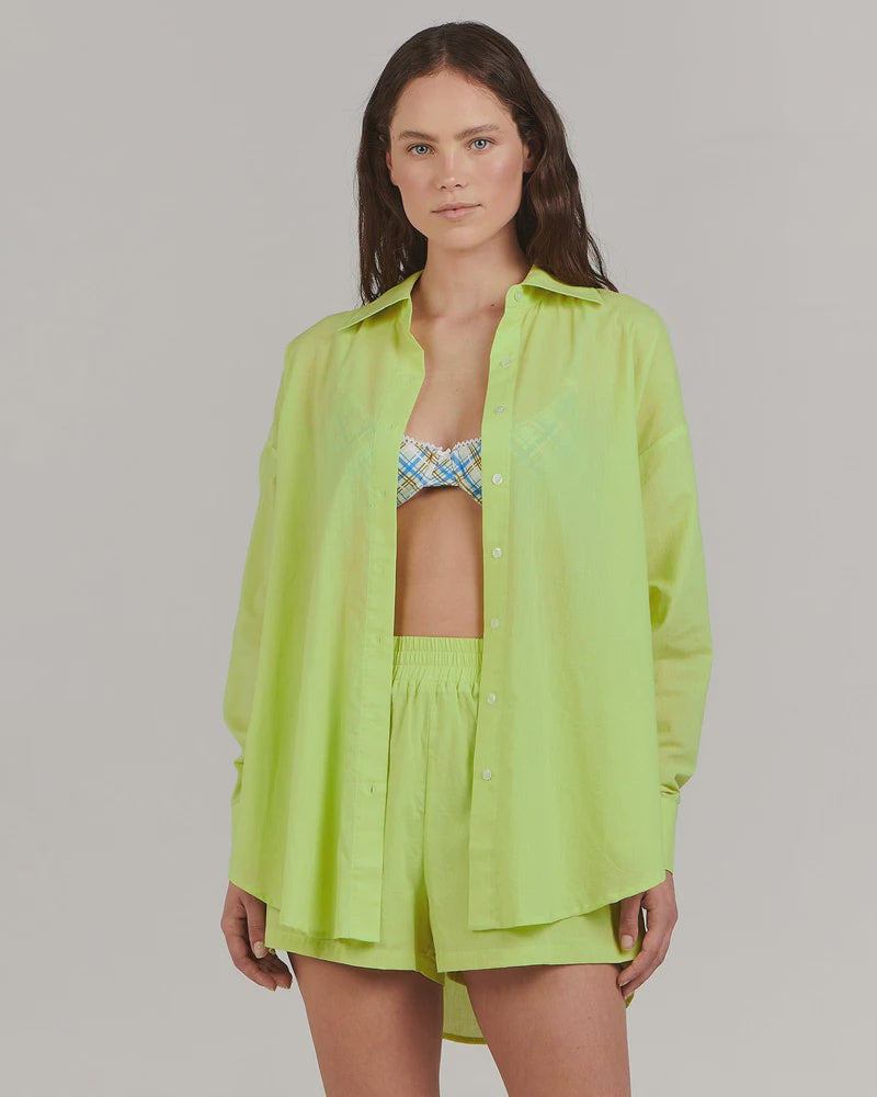 Casey Short YellowGreen – plainjanes